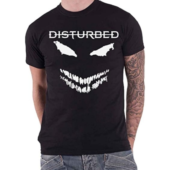 Disturbed | Shirts | Disturbed Scary Face Logo Heavy Metal Shirt | Poshmark